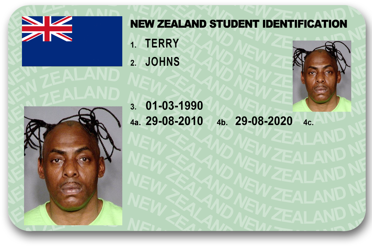 Download New Zealand Novelty Id Card PNG Image with No Background ...