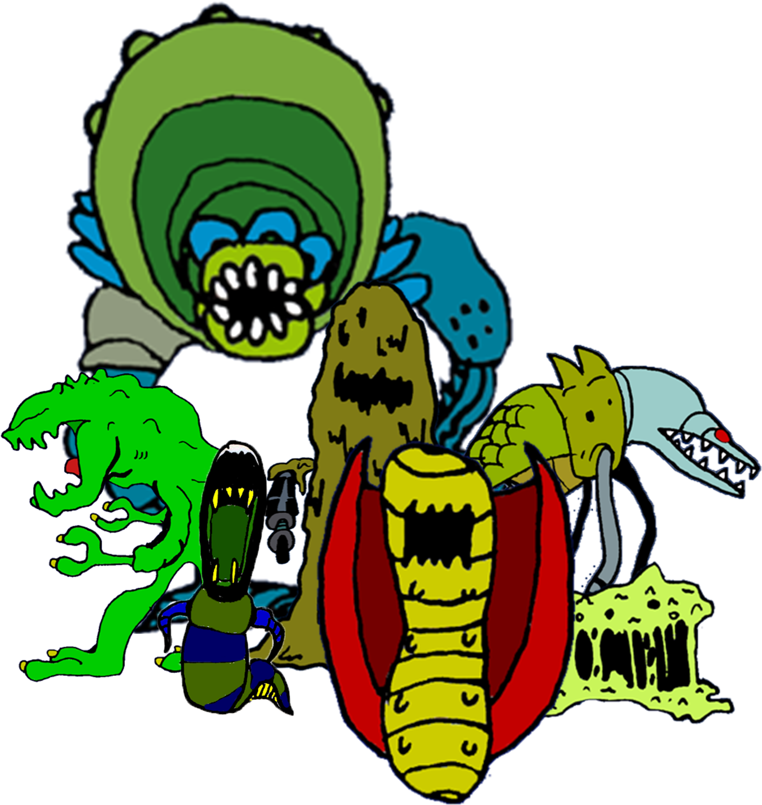 Download Alien Horde PNG Image with No Background - PNGkey.com