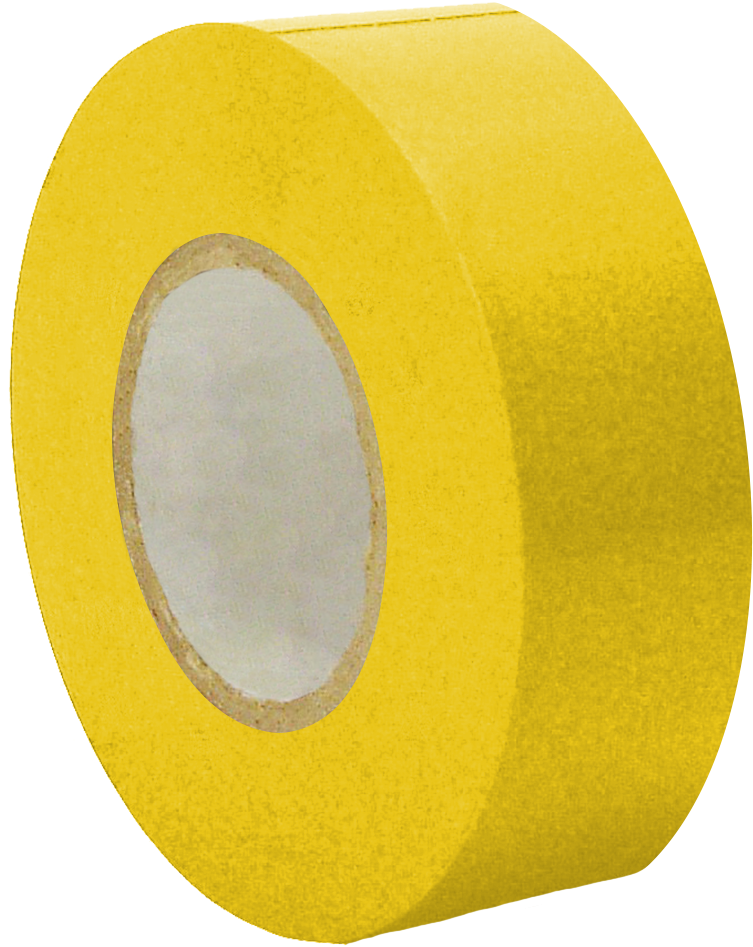 Download 25mm X 33m Pvc Tape Yellow - 33m Pvc Tape PNG Image with No ...