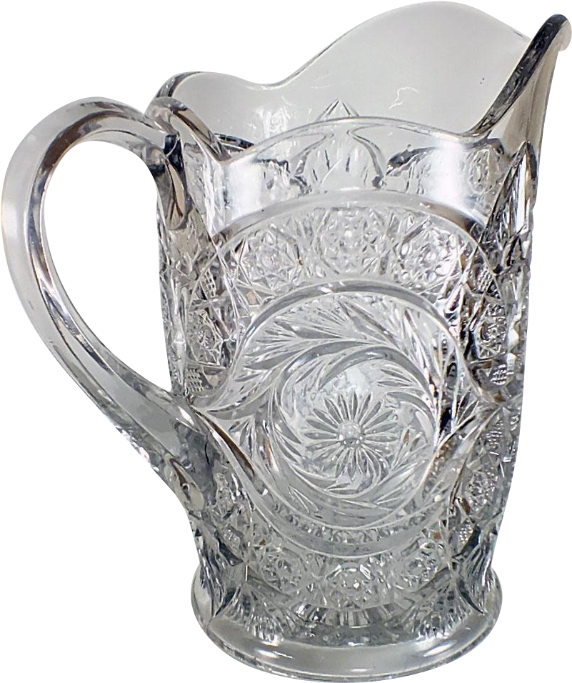 Download Antique Cut Glass Milk Pitcher Circa Early 1900's Found ...