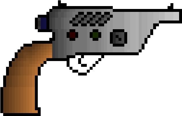 Shitty Laser Gun - Laser Gun Pixel Art - Free Transparent PNG Download ...