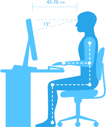 Proper Posture For Typing - Typing Position - Free Transparent PNG ...