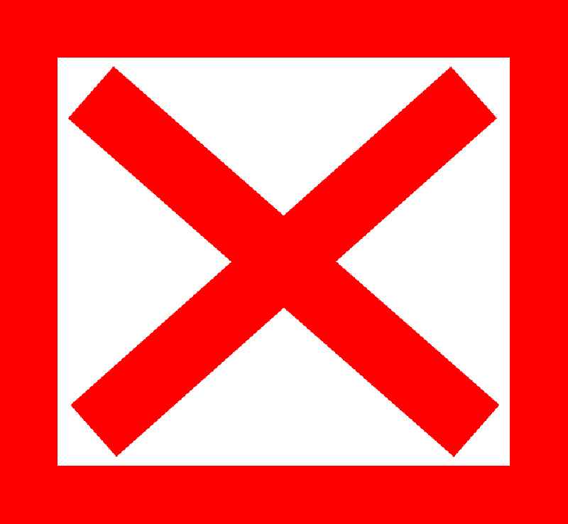 Mb Image/png - Red X In A Box - Free Transparent PNG Download - PNGkey