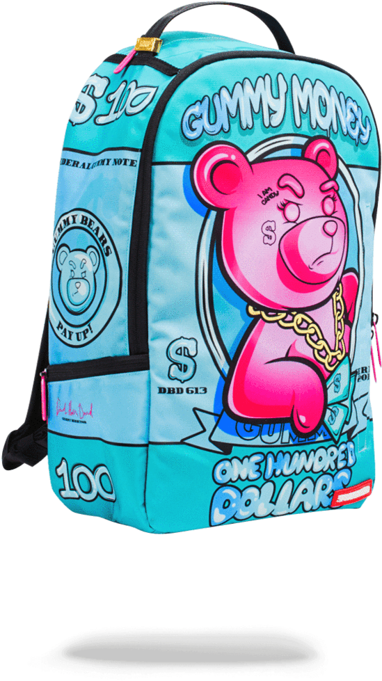 Download Sprayground Pink Gummy Money Backpack Png Sprayground ...