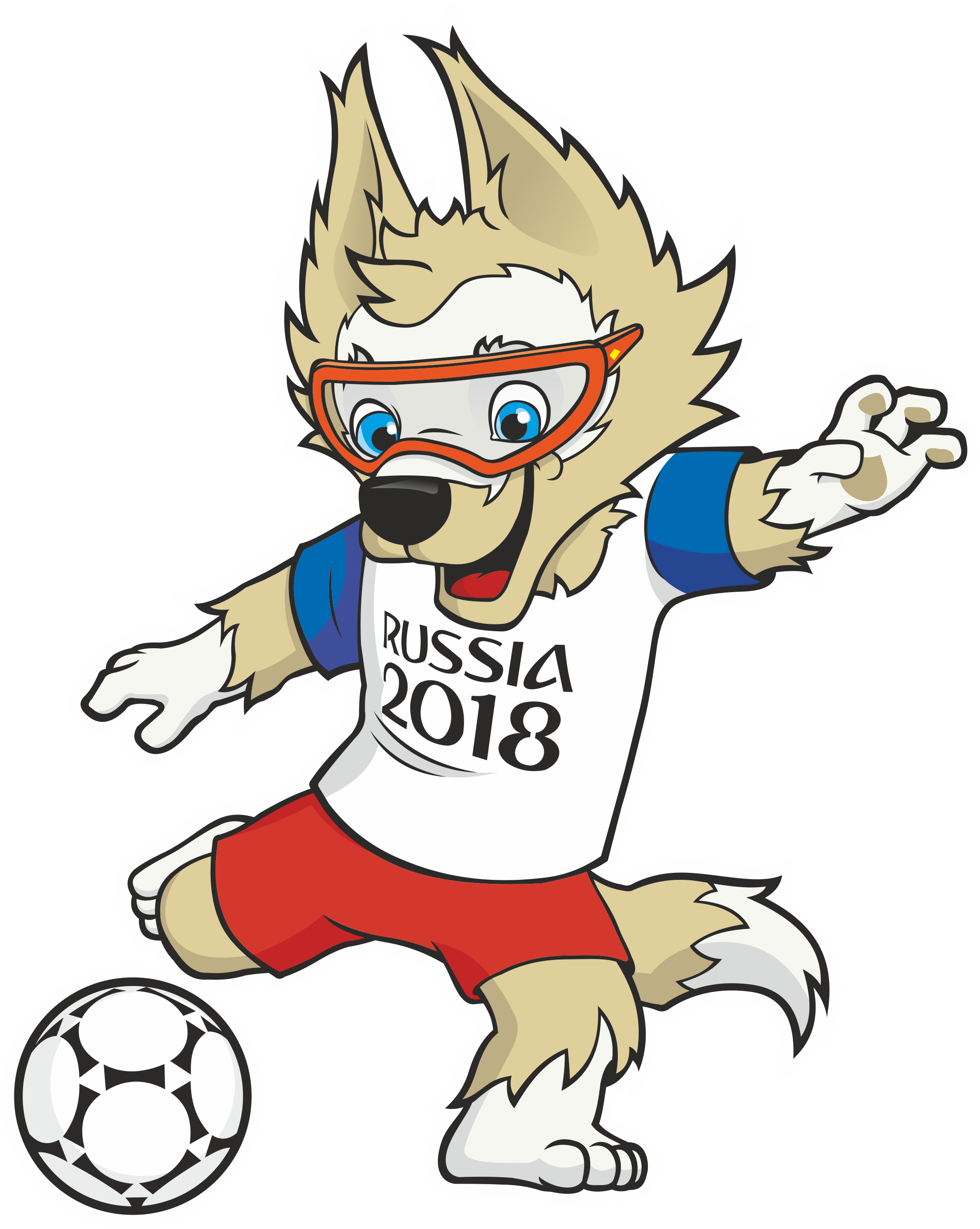 Download 2018 Fifa World Cup Logo And Mascot Zabivaka Logo [fifa World