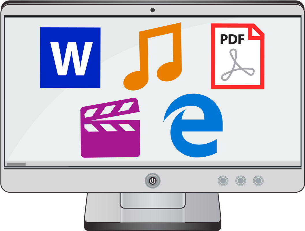 Download A Computer Screen Showing Some Program Icons PNG Image with No ...