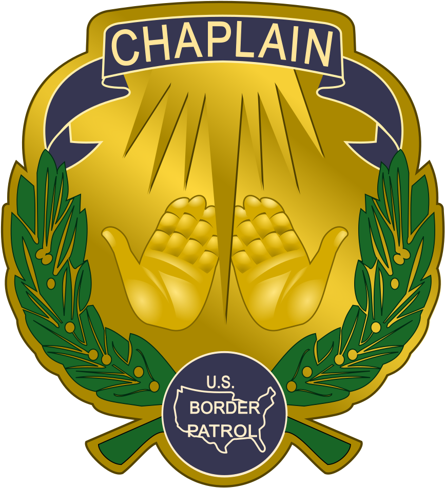 Download Badge Of A United States Border Patrol Chaplain PNG Image with ...