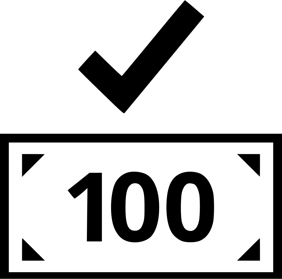 Download One Hundred Dollar Bill Check Mark Ok Good Comments - Money ...