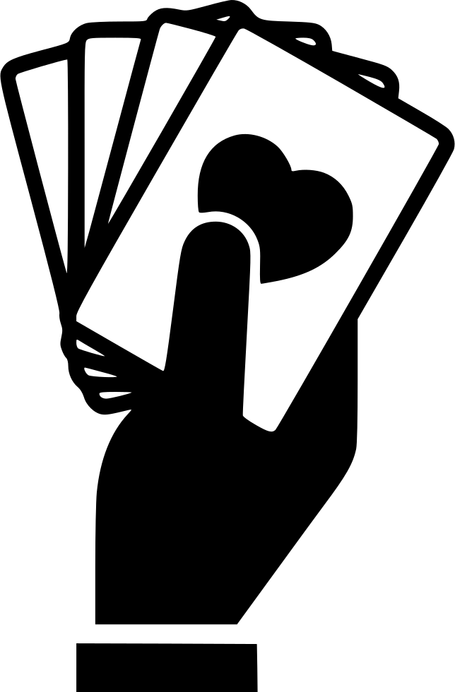 Hand Holding Playing Cards Svg Png Icon Free Download - Playing Cards ...