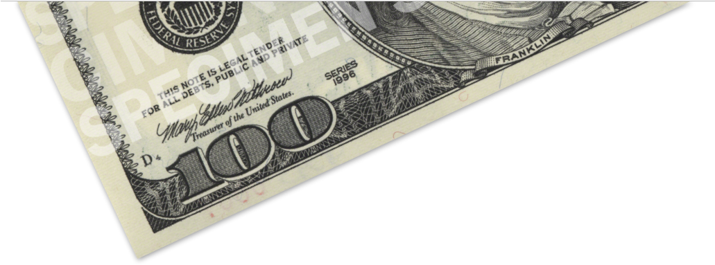 Download 1996 $100 Printing - 100 Us Dollar PNG Image with No ...