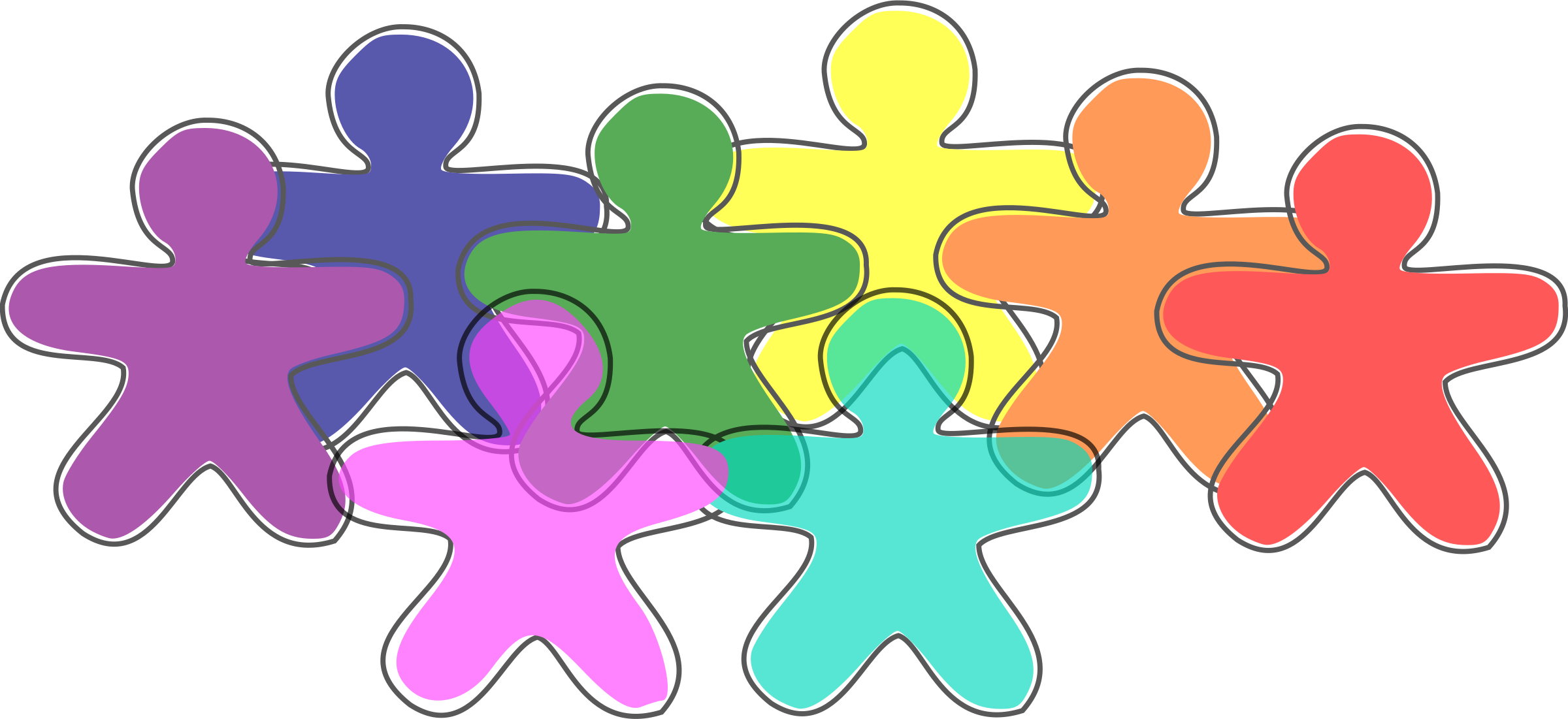 Download Big Image - Rainbow People Clipart PNG Image with No ...