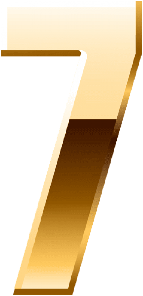 Download Gold Number Seven Png Clipart Png Photo - Free Transparent PNG ...