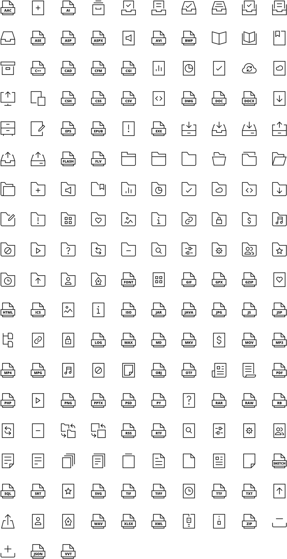 Download Files And Folder Icons PNG Image with No Background - PNGkey.com