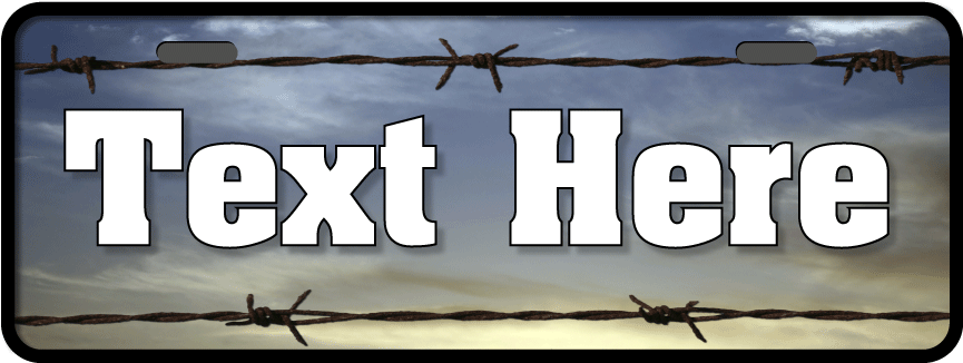 Download Personalized License Plate PNG Image with No Background ...