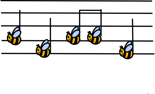 Download Bee Clipart Singing Bee - Music Bees Clip Art PNG Image with ...