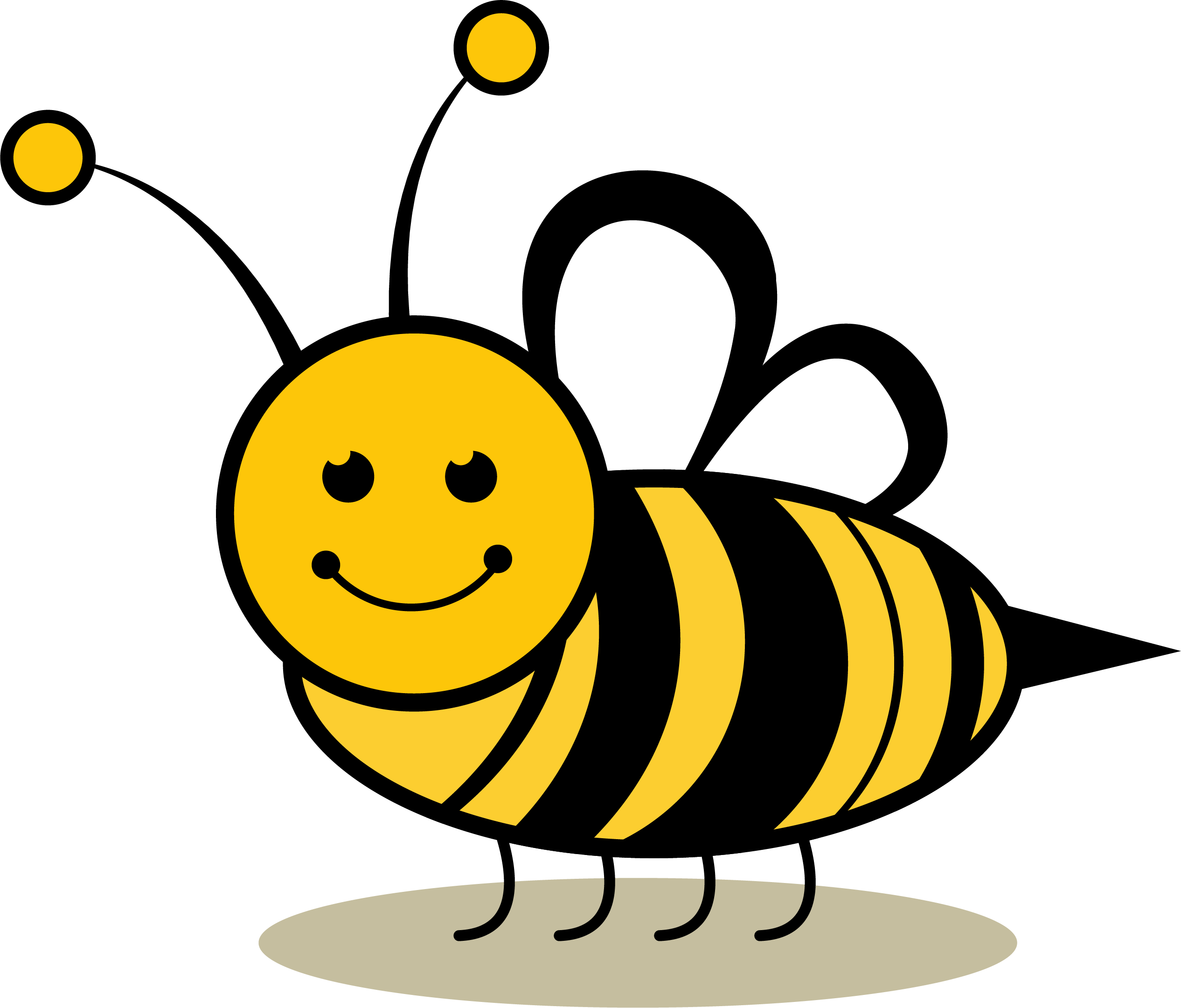 Download Clipart Bee Honey Bee - Clip Art Honey Bee PNG Image with No ...