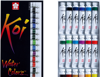 Download Semi Transparent Water Colors In 12ml Laminated Tube - Koi ...