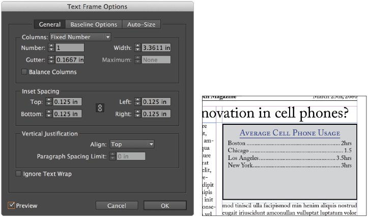 Setting A Text Inset - Indesign Cc Text Box - Free Transparent PNG ...