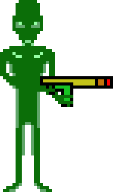 Download 8bit Alien PNG Image with No Background - PNGkey.com