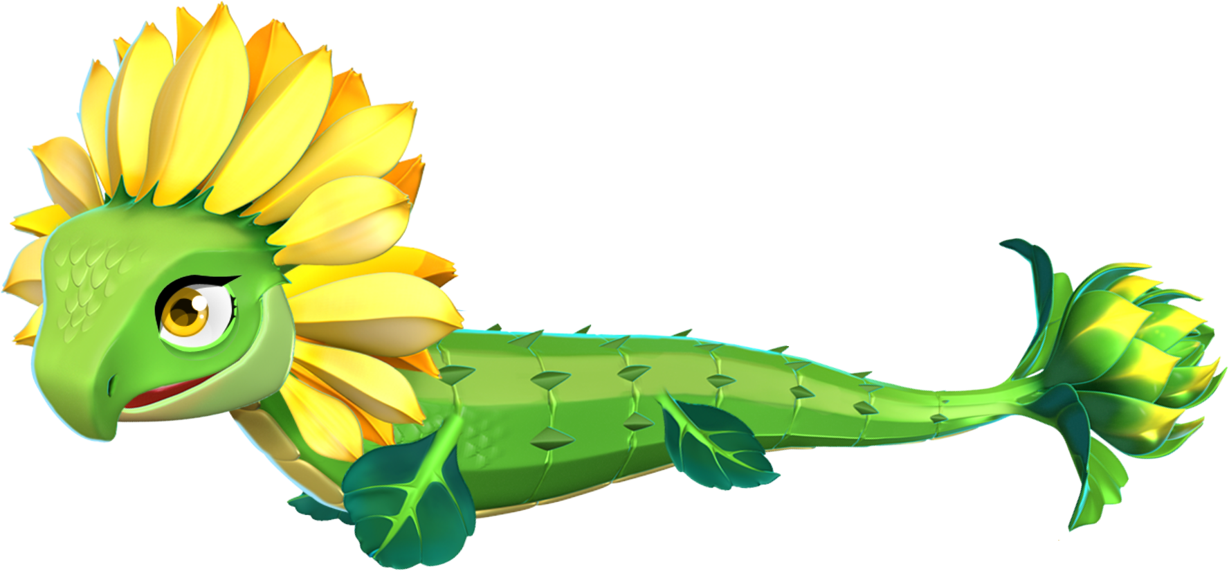 Download Sunflower Dragon PNG Image with No Background - PNGkey.com