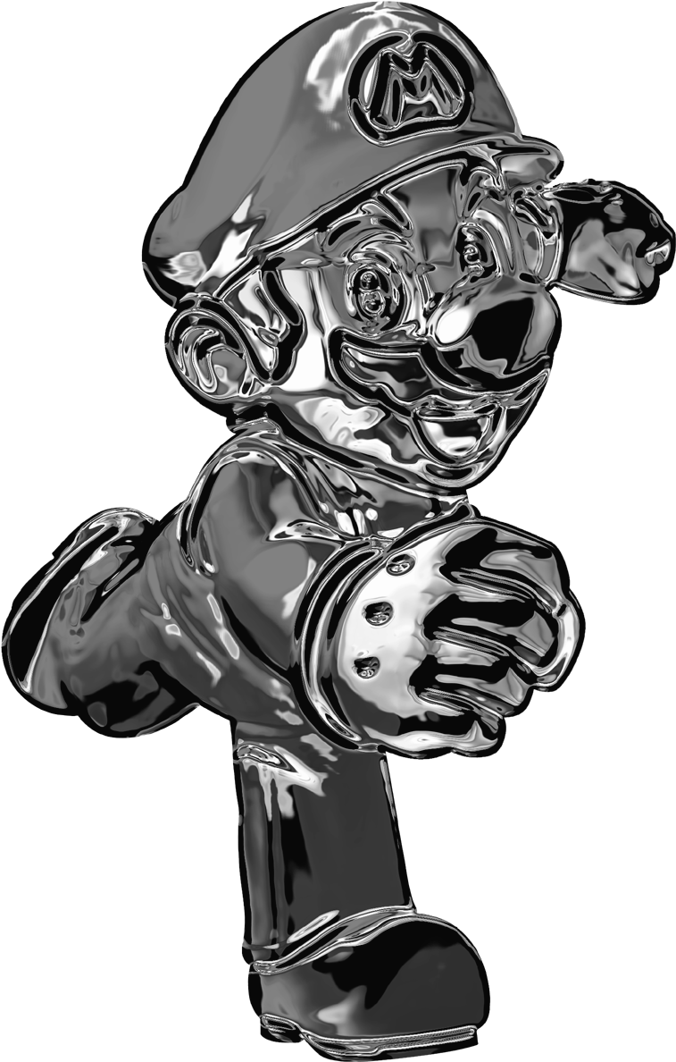 Metal Mario - Super Mario Metal Mario - Free Transparent PNG Download ...