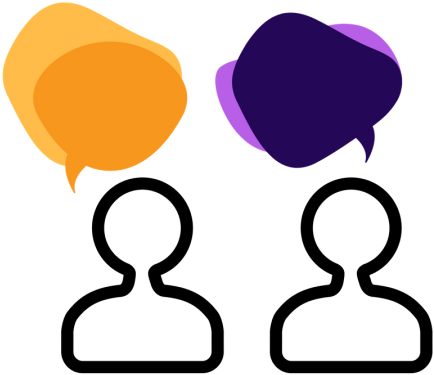 Engaging Family Members, Friends, And Others - Two People Talking Png ...
