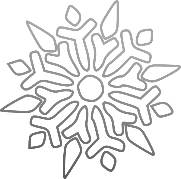Download Snowflake Clip Art - Easy Mandala Snowflakes. Glowing Coloring ...