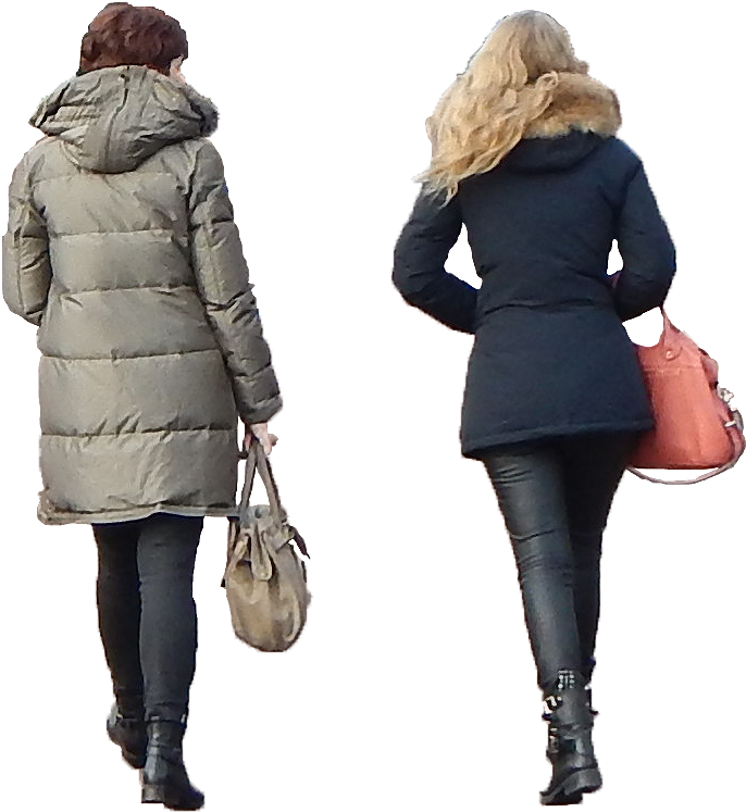 Download Urban People Walking Back - Back Of People Png PNG Image with ...