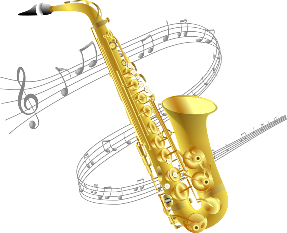 Download Baritone Saxophone Drawing Musical Instruments Free ...