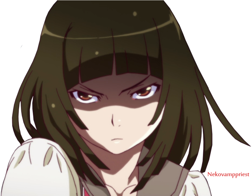 Download Angry Nadeko Transparent By Nekovamppriest On Deviantart - She ...