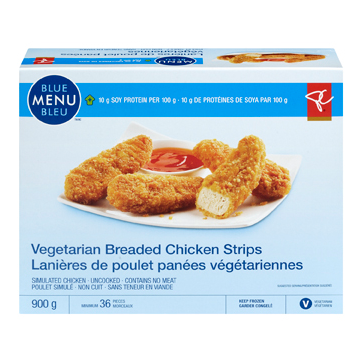 Download Blue Menu Vegetarian Chicken Strips PNG Image with No ...