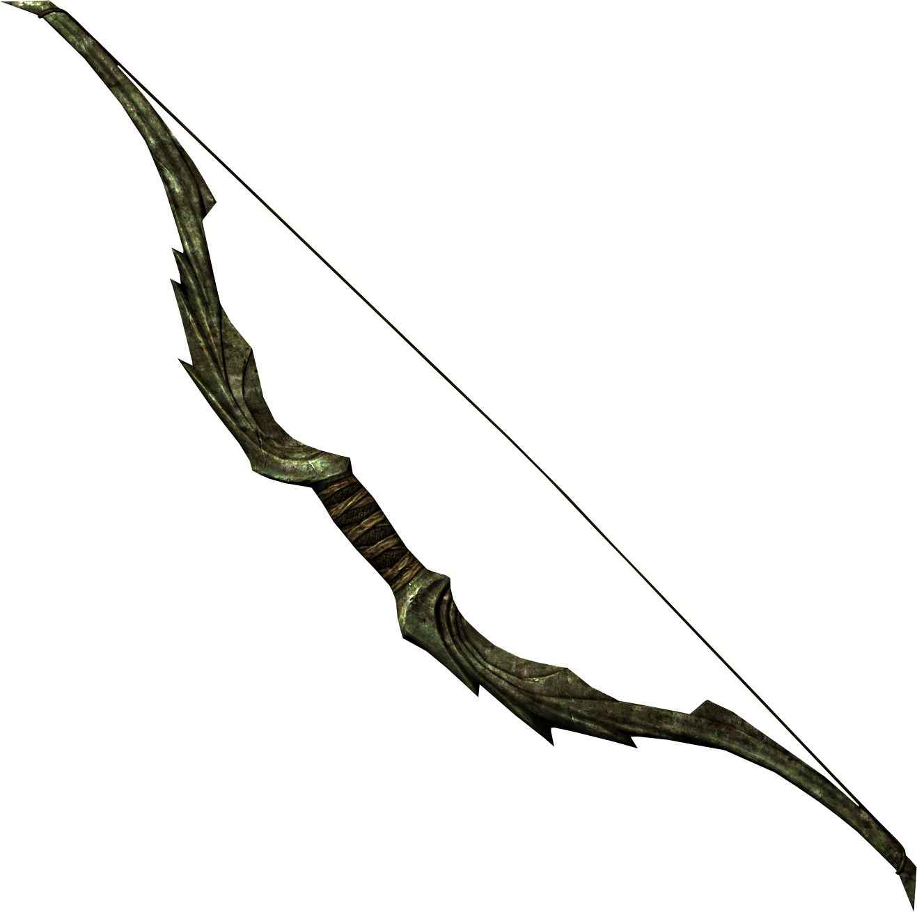 Download Orcish Bow - Bow And Arrow Fantasy PNG Image with No Background - PNGkey.com