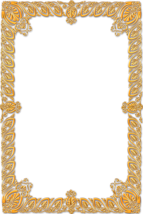 Download Elegant Gold Border Png PNG Image with No Background - PNGkey.com