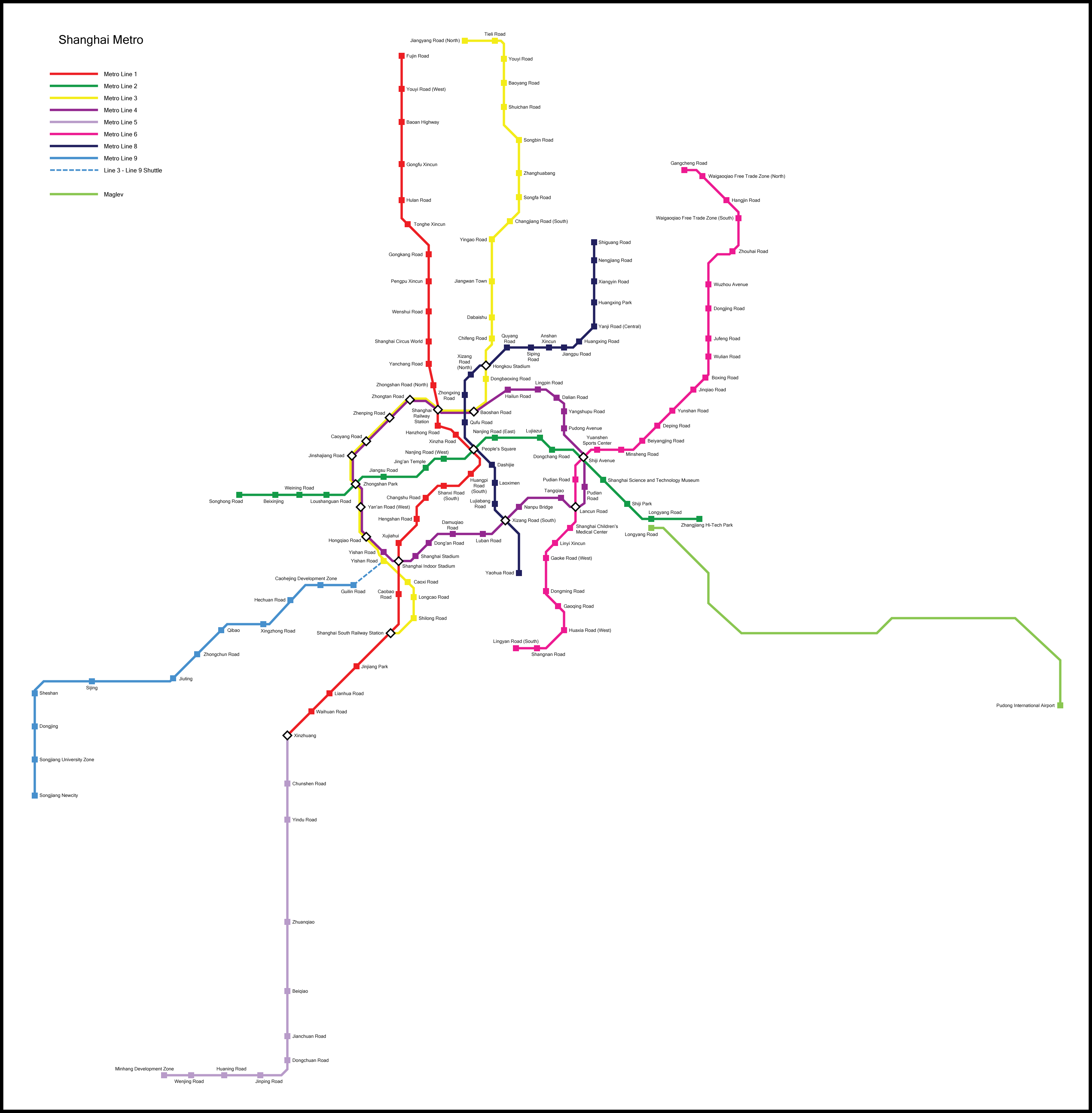 Download Shanghai Metro Map PNG Image with No Background - PNGkey.com