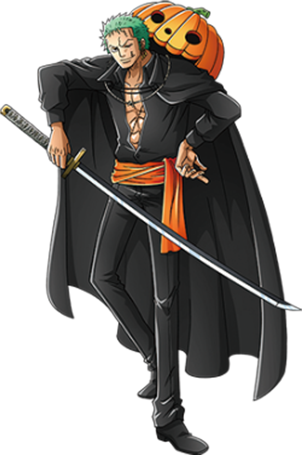 Download Roronoa Zoro - Halloween PNG Image with No Background - PNGkey.com