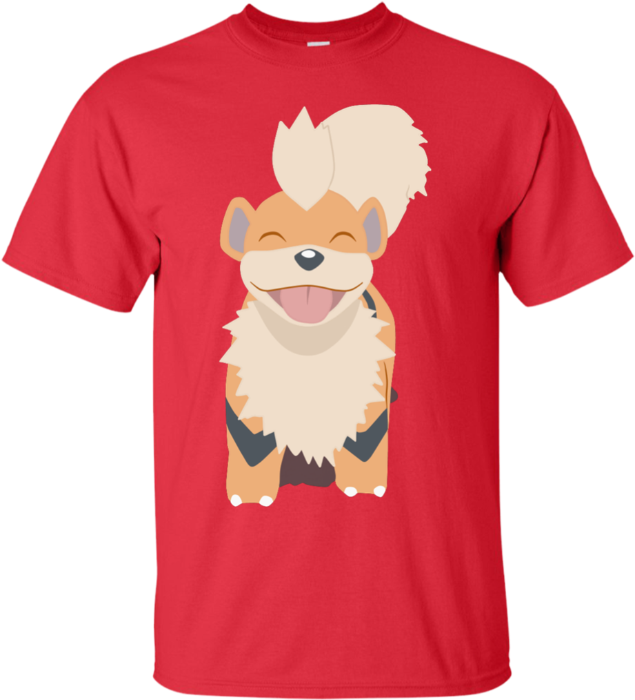 Download Playful Growlithe T Shirt & Hoodie PNG Image with No ...