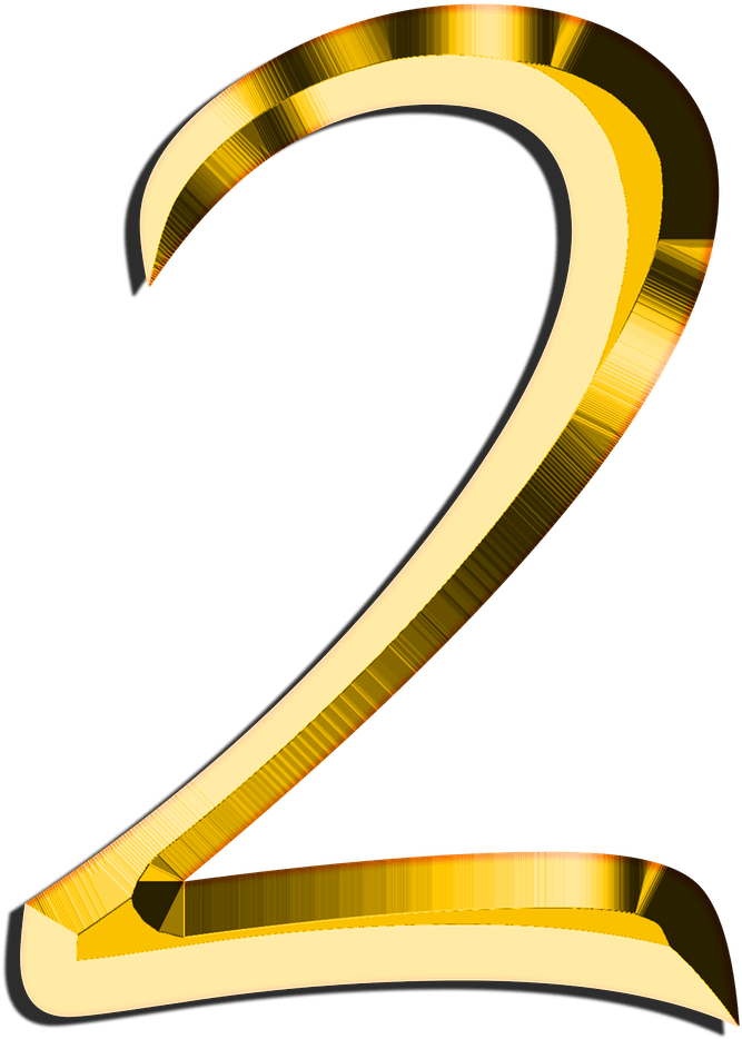 Download Golden Number PNG Image with No Background - PNGkey.com