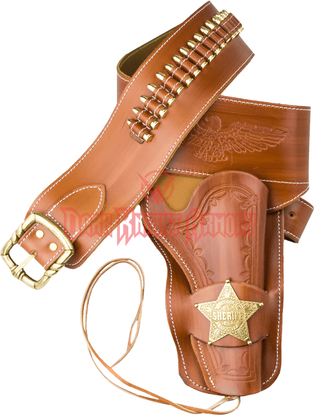 Download Western Sheriff Single Leather Holster PNG Image with No ...