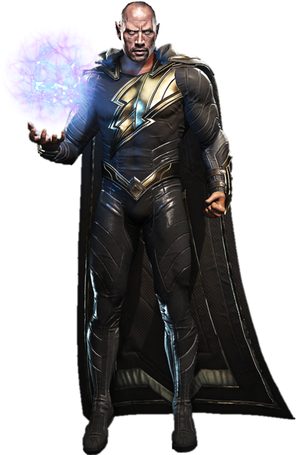 Download Black Adam Dwayne Johnson Transparent Background By - Black ...