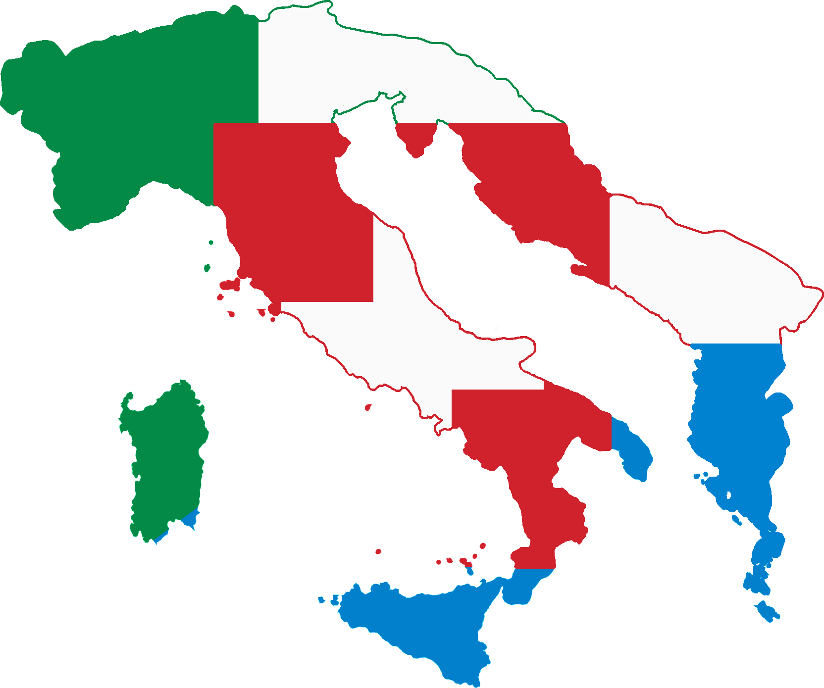 Download Flag Map Of The Italian Language - Flag Of South Tyrol PNG ...