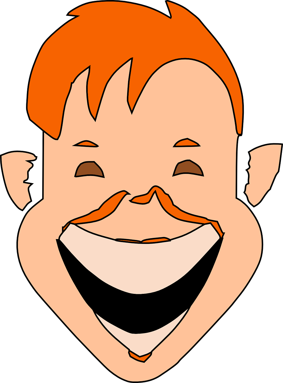 Download Extreme Laugh Clip Art At - Laugh Man Cartoon Face PNG Image ...