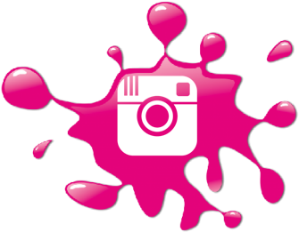 Download Instagram Services - Blue Paint Splash Clipart PNG Image with ...
