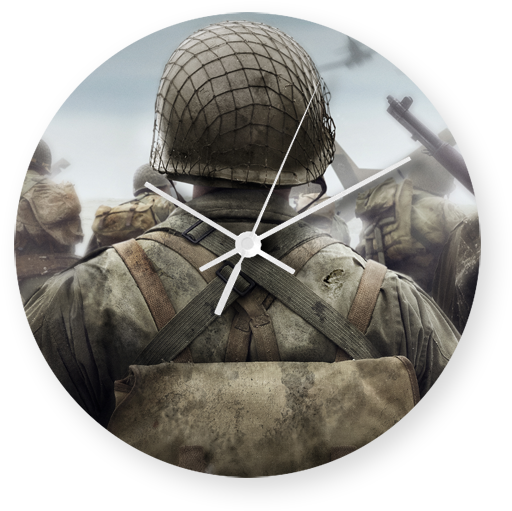 Download Call Of Duty World War Printed Wall Clock PNG Image with No ...