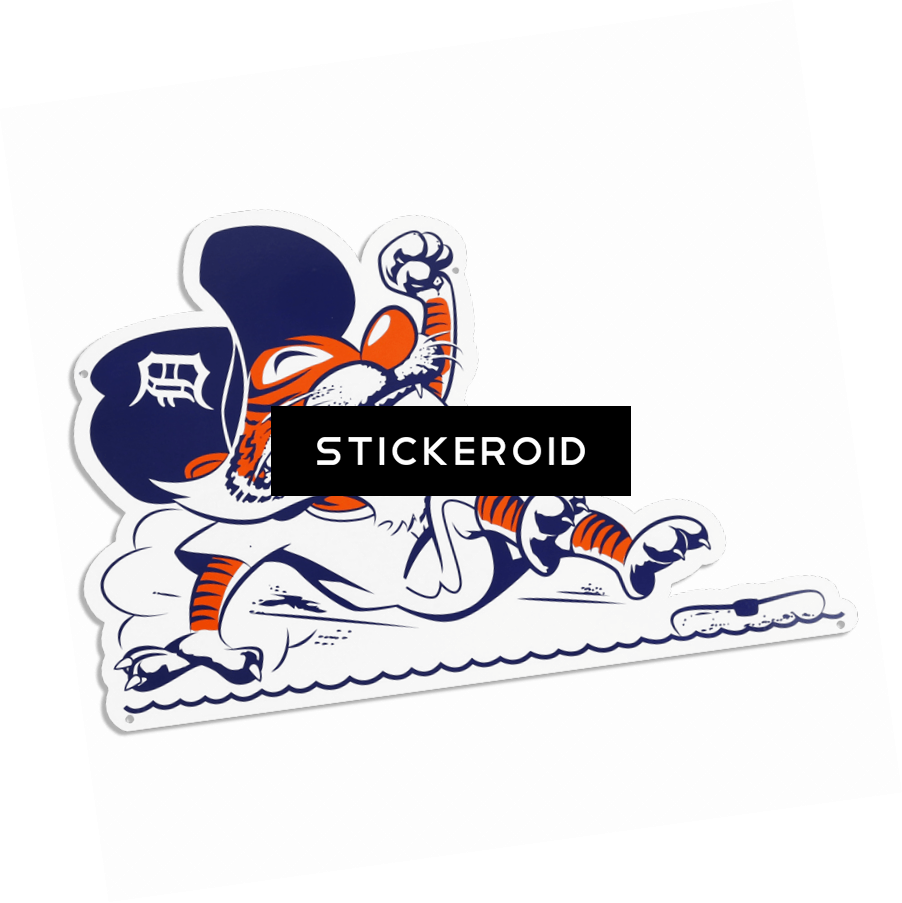 Download Detroit Tigers Sign Sticker PNG Image with No Background ...