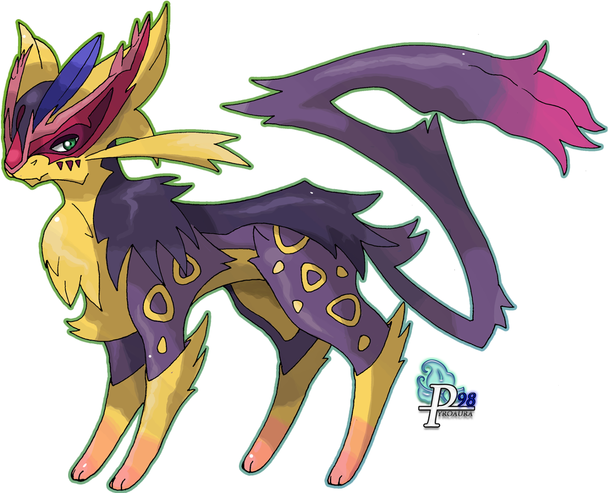 Download Mega Evolved Liepard X3 Night Guys Ttyl PNG Image with No ...