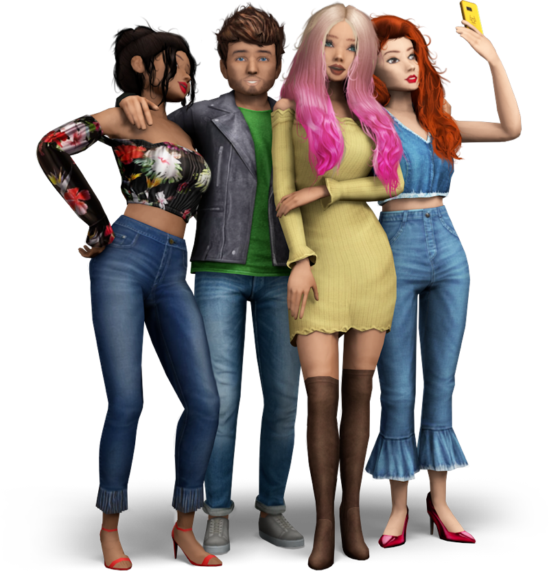 Download Avakin Life Characters PNG Image with No Background - PNGkey.com
