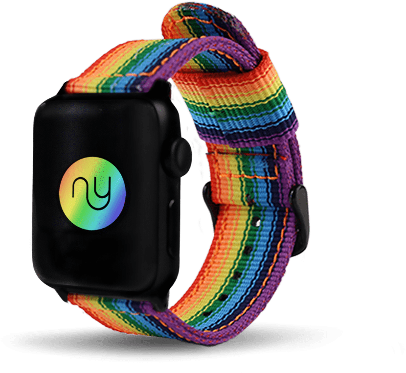 Download Nyloon Shows Lgbt Pride With Rainbow Apple Watch Band PNG ...