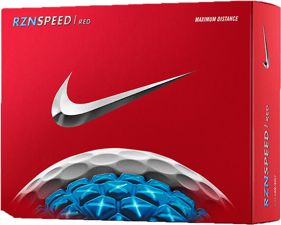 Download Nike Golf Rzn Speed Red 12 Golf Balls PNG Image with No ...