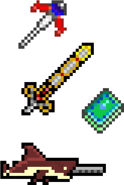 Terraria Weapons - Free Transparent PNG Download - PNGkey