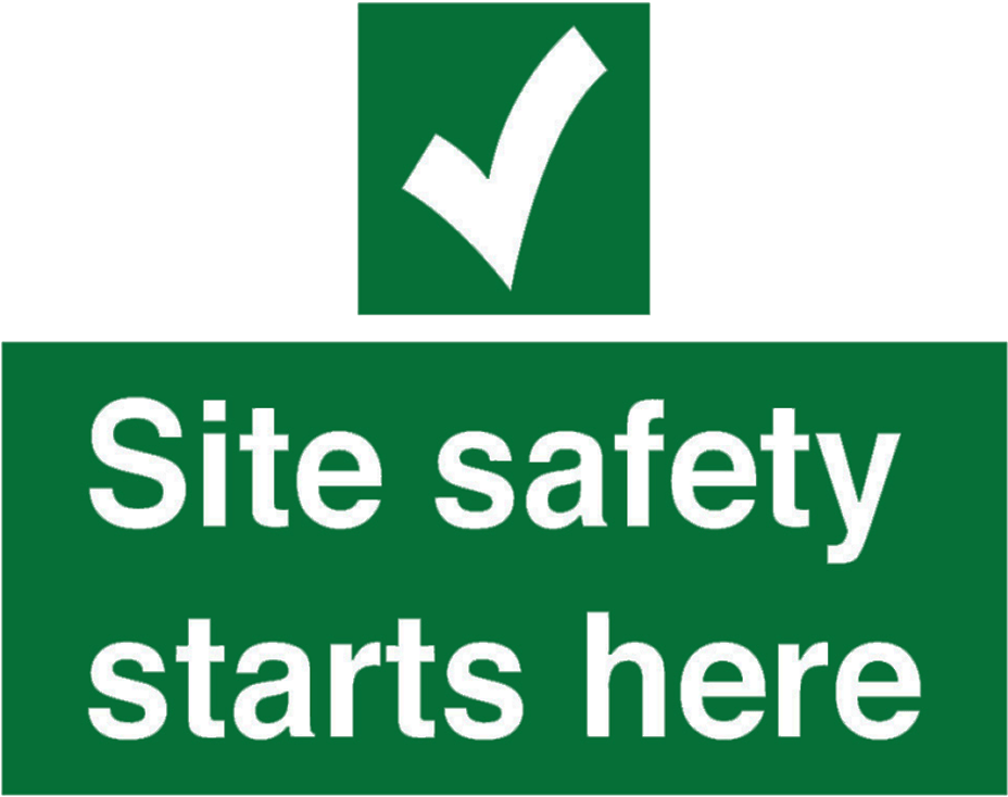 Sitesafe Site Safety Starts Here Rigid Pvc Sign - 400 - Free ...
